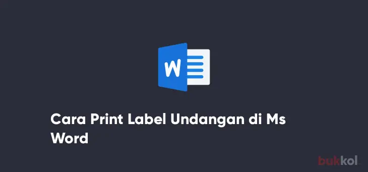 Cara Print Label Undangan 121